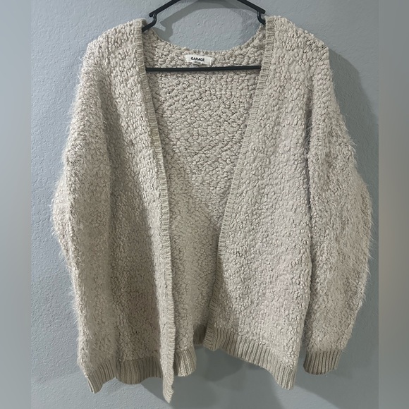 Garage | Sweaters | Garage Cream Bubble Cardigan | Poshmark